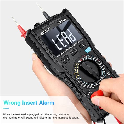 9999 Counts Digital Multimeter Temp Auto Range 1000v 10a Tester Meter Ohm Hz Capacitance Rel