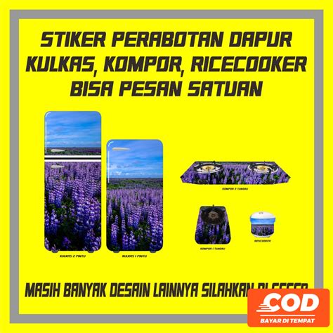 Jual Stiker Sticker Setiker Wallpaper Walpaper Walpeper Kulkas Kompor 2