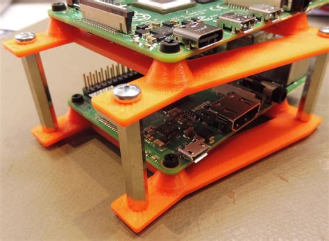 Simple Raspberry Pi Rack Stack Mount By Hli Download Free Stl Model