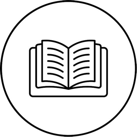 열린 책 아이콘 프리미엄 벡터
