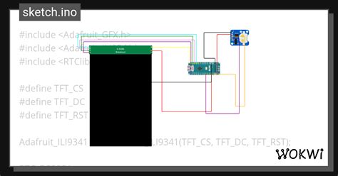 Custom Chipili9486 Graphical Testing Using Nano Copy 2 Wokwi Esp32 Stm32 Arduino Simulator