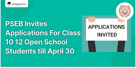 PSEB Invites Applications For Class Open Babe Babes Till April Apply Here