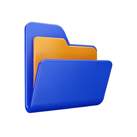 3d render folder file with document paper isolated 28244667 png