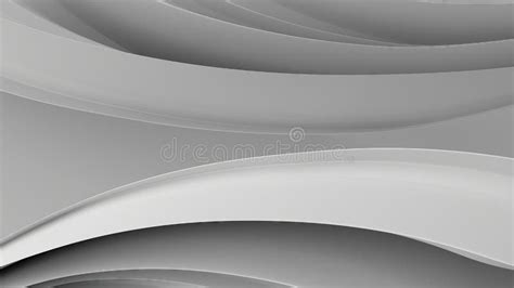 Simple Curved White Bezier Curve Contemporary Abstract Background Of Modern 3d Rendering In