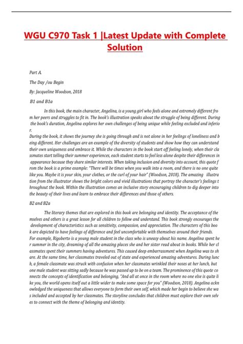 Wgu C970 Task 1 Latest Update With Complete Solution Wgu C970 Stuvia Us