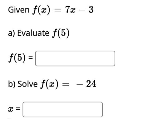 Solved Given F X X A Evaluate F F B Solve Chegg Com