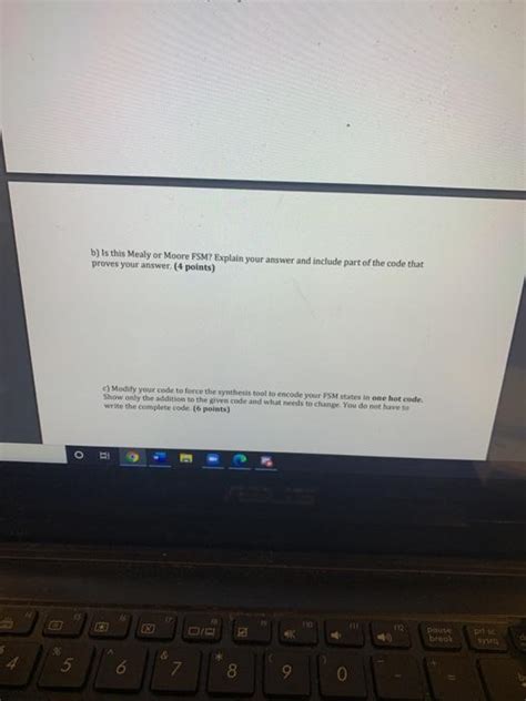 Problem 5 State Machine Design Consider Vhdl Model