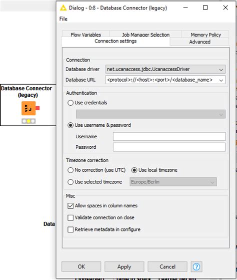 Ms Access Legacy Driver Ucanaccess Knime Analytics Platform Knime