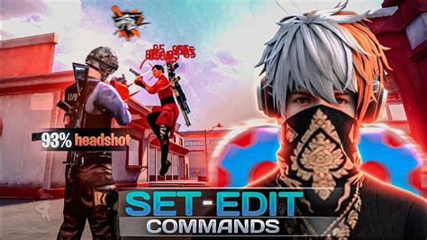 Best Setedit Commands For Ob46 Update Get 99 Headshot Rate 🔥🇧🇷 Free Fire Headshots Settings