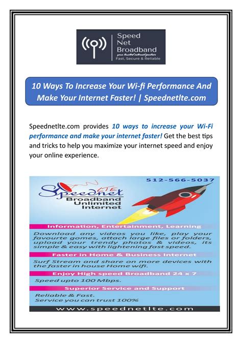 PPT Ways To Increase Your Wi Fi Performance And Make Your Internet Faster Spee