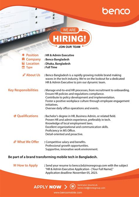 Saifur Rahman Akash On Linkedin Opportunity Alert Hr And Admin