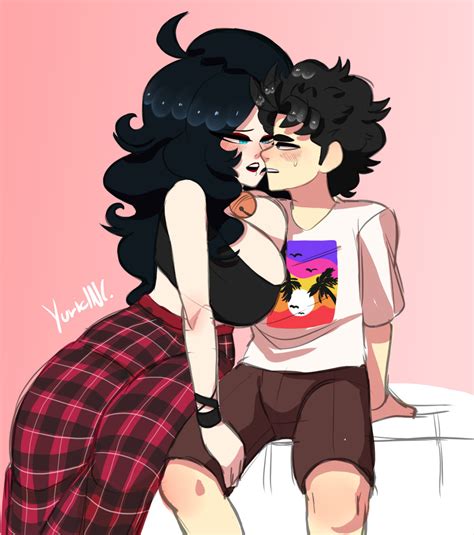 Rule 34 Bed Big Breasts Black Hair Blue Eyes Breasts Bigger Than Head Breasts On Chest Collar