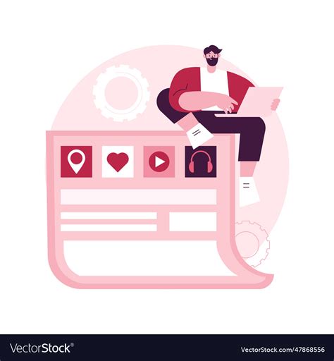 Bendable Device Technology Abstract Concept Vector Image