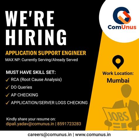 Hiring Applicationsupport Engineers Sql Sqlqueries Mysql Hiring Dipali Yadav 10 Comments