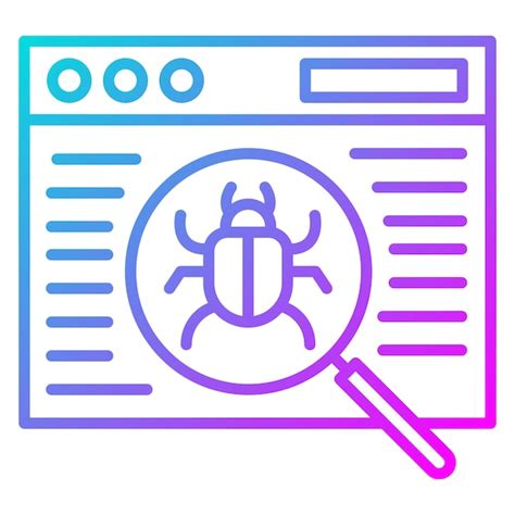 premium vector website bug vector icon can be used for coding and