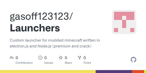 GitHub Gasoff Launchers Custom Launcher For Modded Minecraft Written In Electron Js And