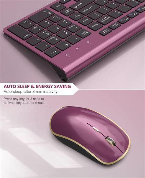 Buy Wireless Keyboard Mouse Combo J Joyaccess 2 4g Compact And Ultra Slim Wireless Keyboard And