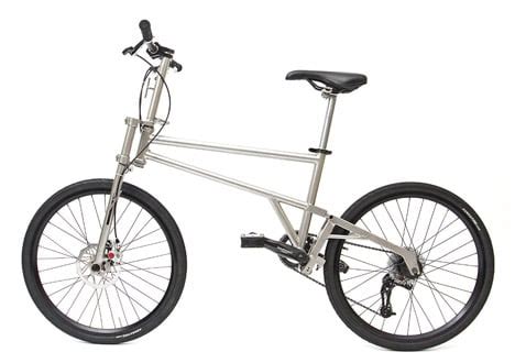 Peter Boutakis Bicycle Folds Down To The Size Of Its Wheels