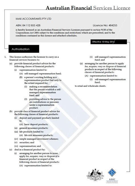 Asic Certificate Of Registration Copy