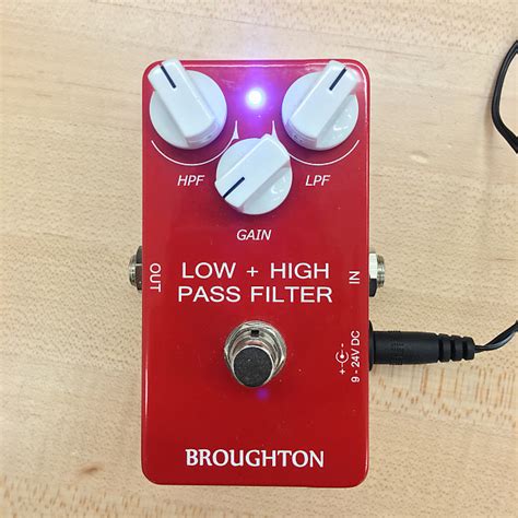 Broughton Audio High Pass Low Pass Filter Pedal Reverb