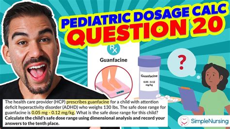 Pediatric Dosage Calculation For Nursing Babes Practice Question YouTube