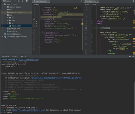 Parcel Serve 280 Randomly Crashes While Rebuilding · Issue 8615