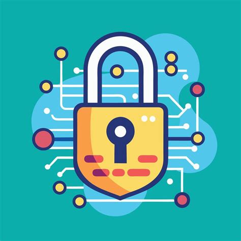 Digital Lock Data Protection Cybersecurity Illustration 60850188 Vector Art At Vecteezy