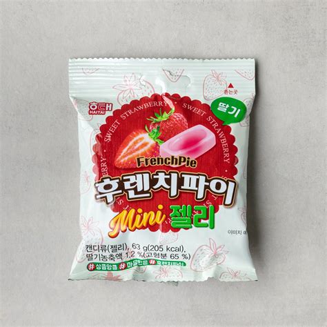 해태 후렌치파이mini젤리 딸기63g 신세계적 쇼핑포털 Ssg Com