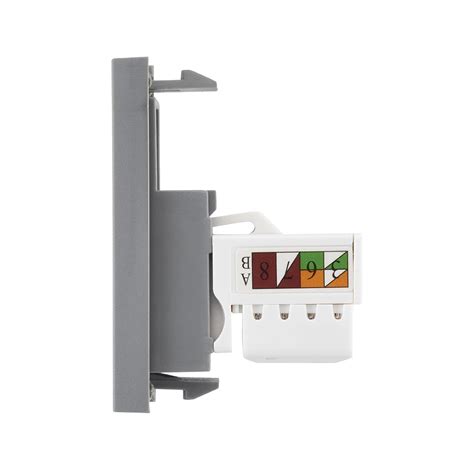 Euro Module Rj45 Cat5e Module Grey