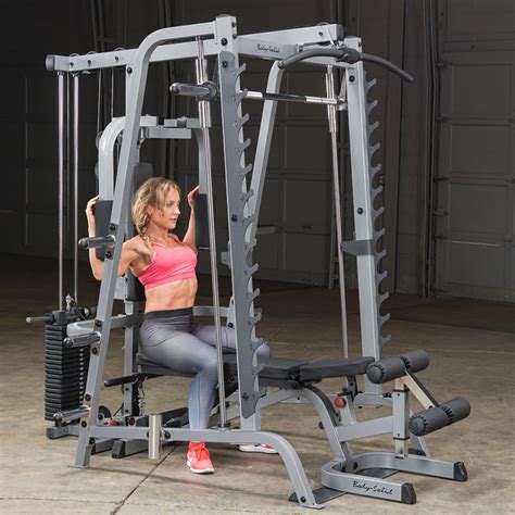 美国Body Solid BodySolid GS348QP4 多功能史密斯机综合训练器