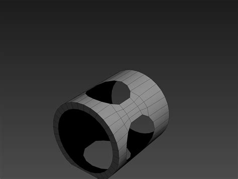 best way to cut holes in this object — polycount