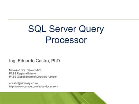 sql server query processor ppt