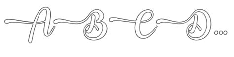 Chinthiya Script Outline Font Script Decorative What Font Is