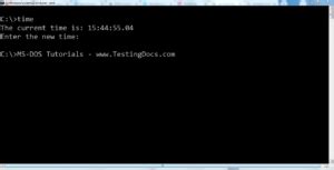 DOS Internal Commands TestingDocs
