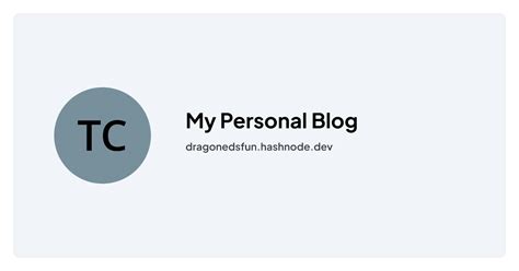 My Personal Blog