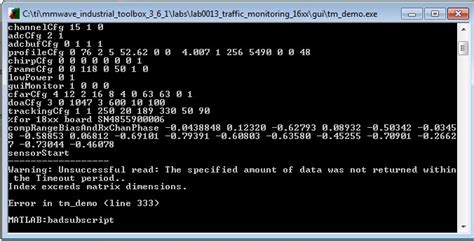 CCS IWR BOOST I Am Getting Error Error In Tm Demo Sensors Forum Sensors TI E E