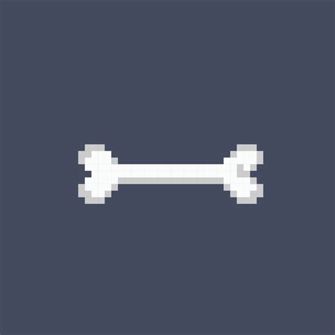A Bone In Pixel Art Style 22911190 Vector Art At Vecteezy