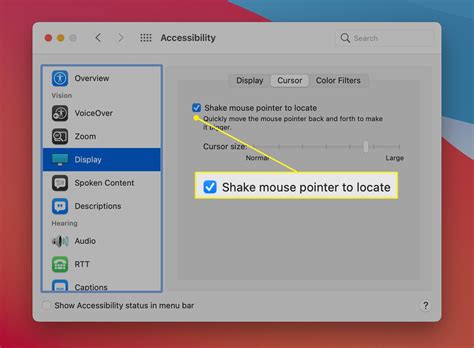 Change Pointer Size Mac