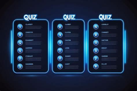 Premium Photo Quiz Test Menu Template Tv Show Game Questions And