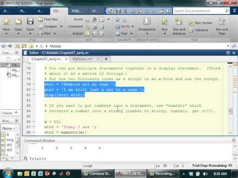 Writing Output Statements In Matlab YouTube