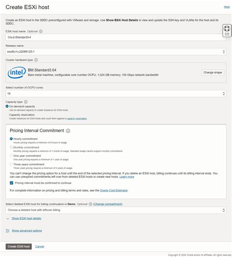 add an esxi host to an oracle cloud vmware solution cluster