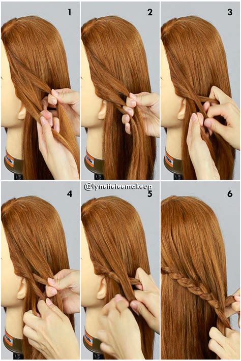 Three Strand Lace Braid Tutorial Lynette Tee Makeup Beauty Blog Makeup And Hair Tutorial