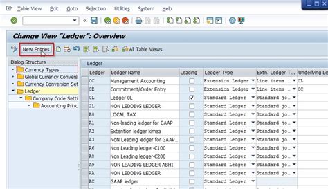 Define Extension Ledger In SAP