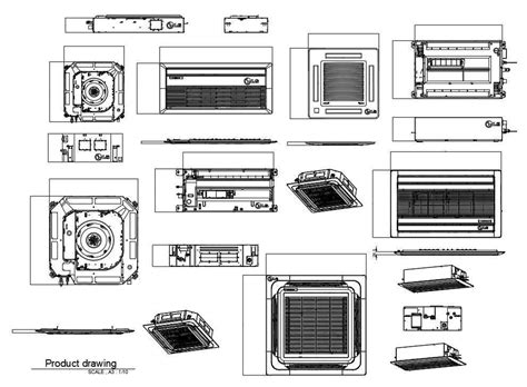2d Cad Block Drawing Of Air Conditioning Ac Download The Autocad 2d Dwg File Cadbull
