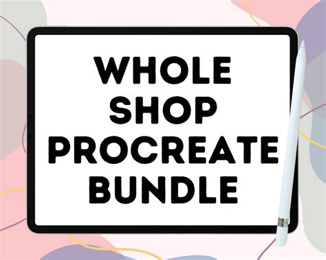 Procreate Bundle Procreate Brush Bundle Procreate Stamps Bundle Whole Shop Sale Instant