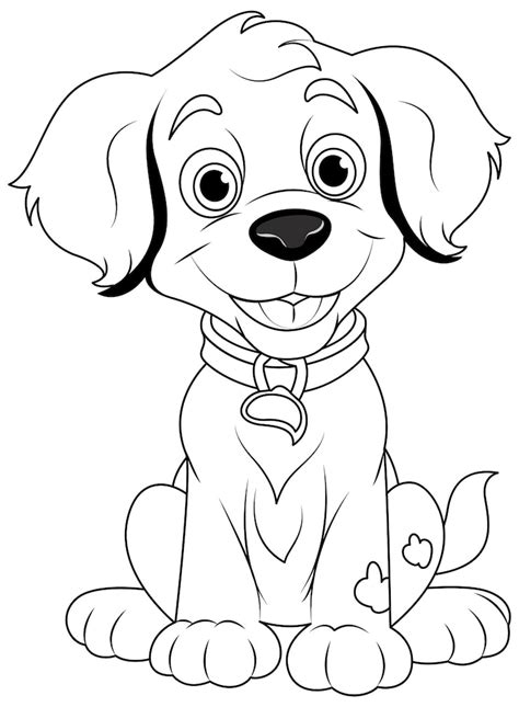 Images De Contour Chien A Colorier Téléchargement Gratuit Sur Freepik