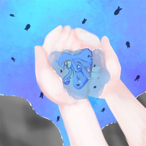 내 손 위의 물고기 리메이크 낙서쟁이 공냥이 Illustrations Art Street