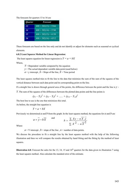 forecasting techniques pdf
