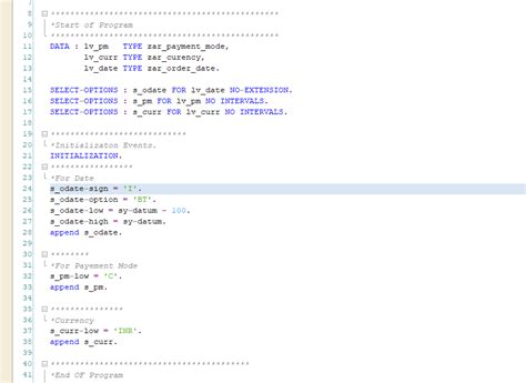 Exploring Classical Report Events In ABAP Initialization And At