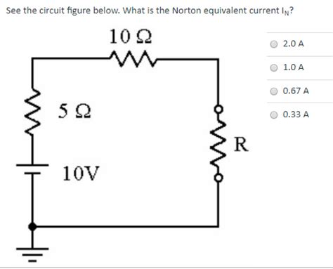 Solved See The Circuit Figure Below What Is The Norton E Chegg